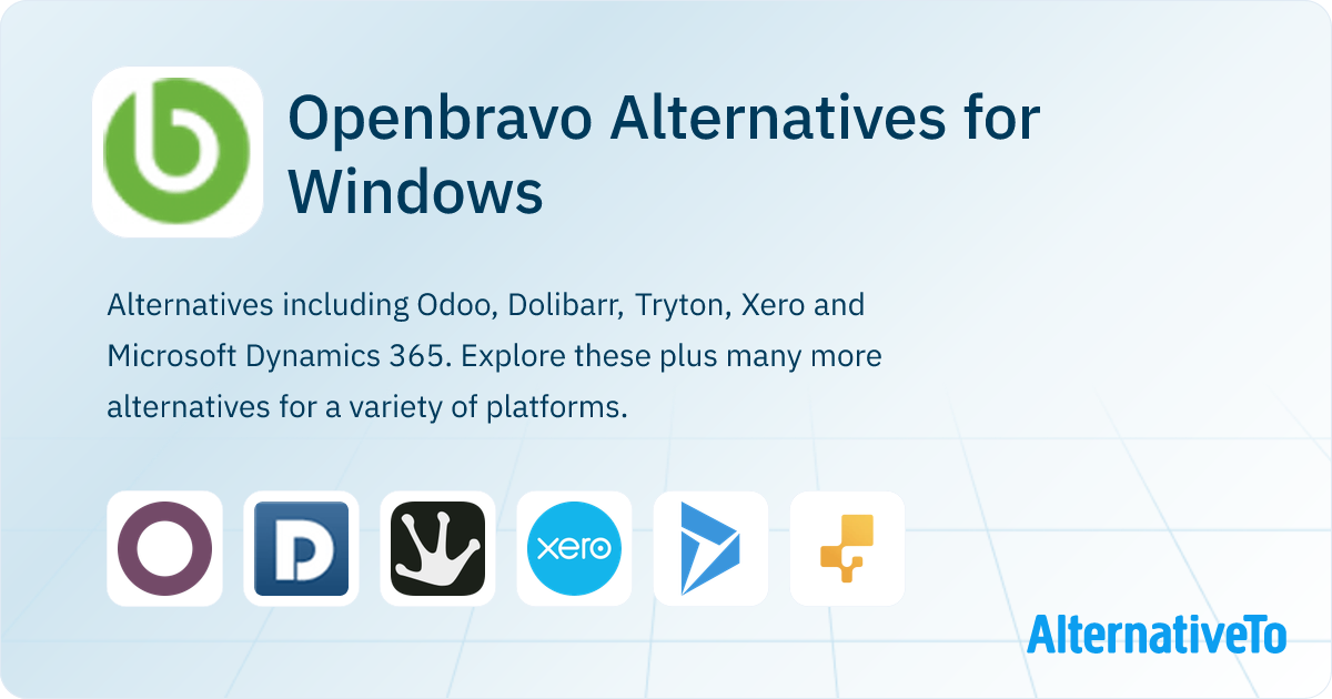Openbravo Alternatives for Windows | AlternativeTo