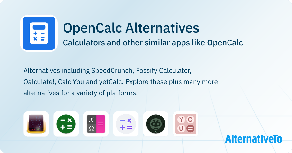OpenCalc Alternatives: Top 12 Calculators & Similar Apps | AlternativeTo