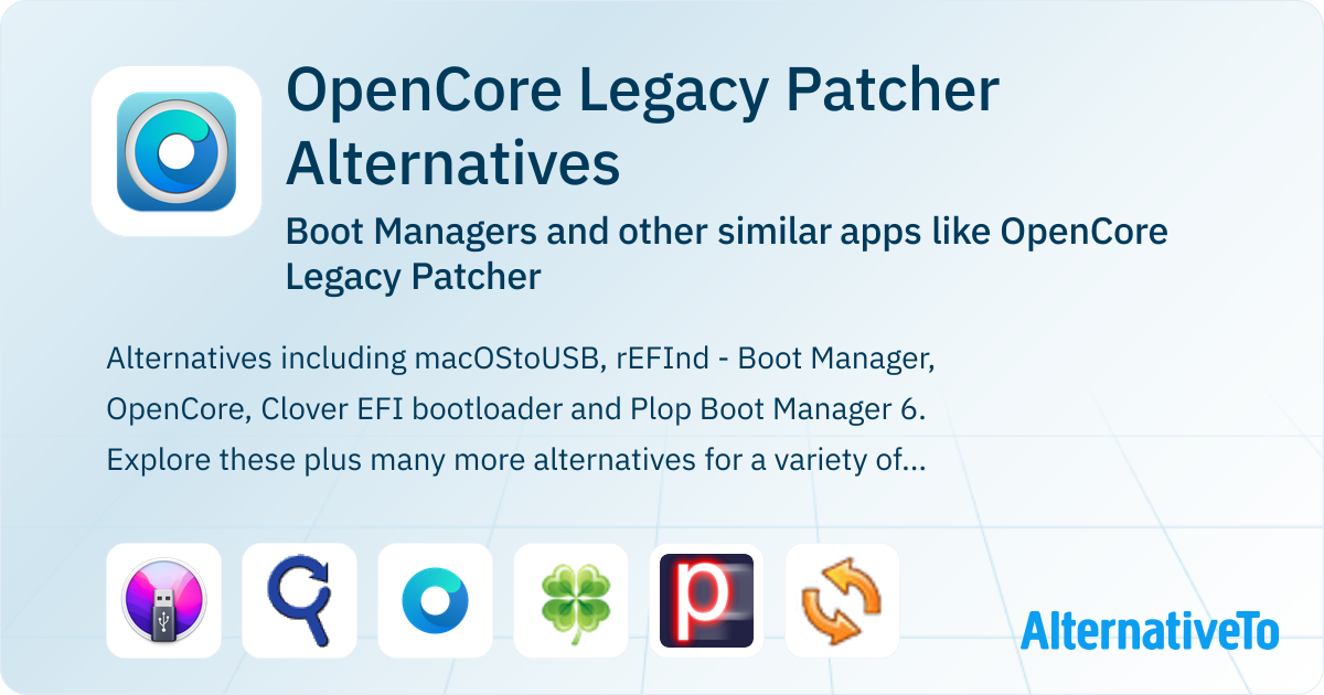 OpenCore Legacy Patcher Alternatives: Top 6 Boot Managers & Similar ...