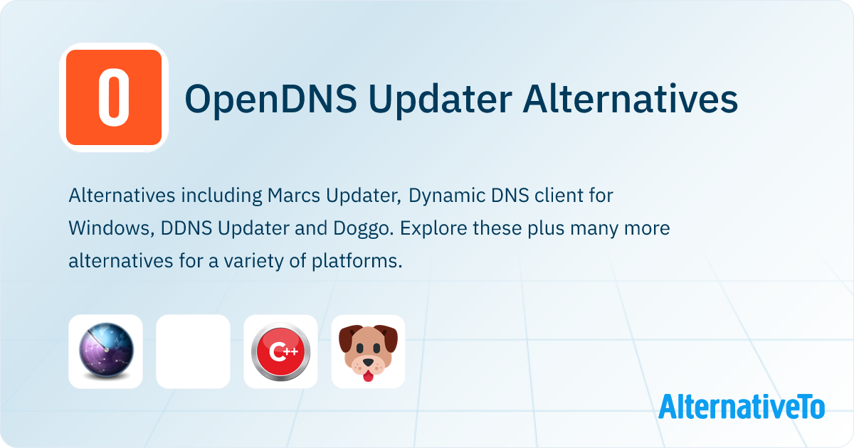OpenDNS Updater Alternatives - Explore Similar Software | AlternativeTo