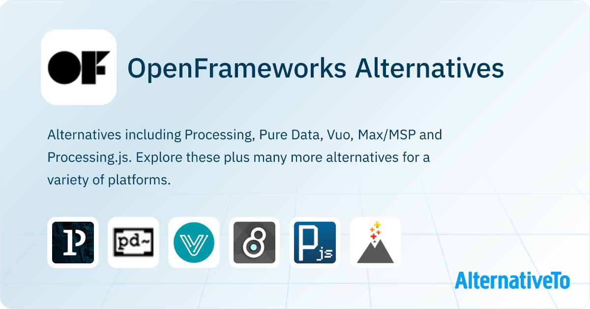 OpenFrameworks Alternatives - Explore Similar Software | AlternativeTo