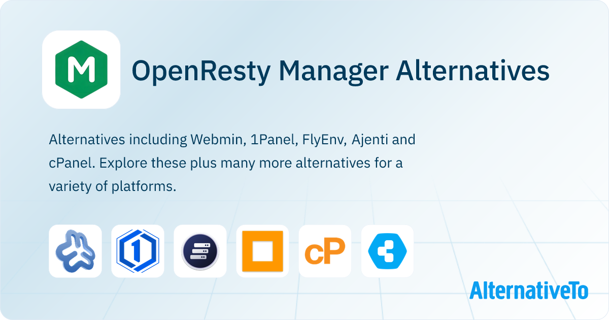 OpenResty Manager Alternatives - Explore Similar Sites & Apps ...