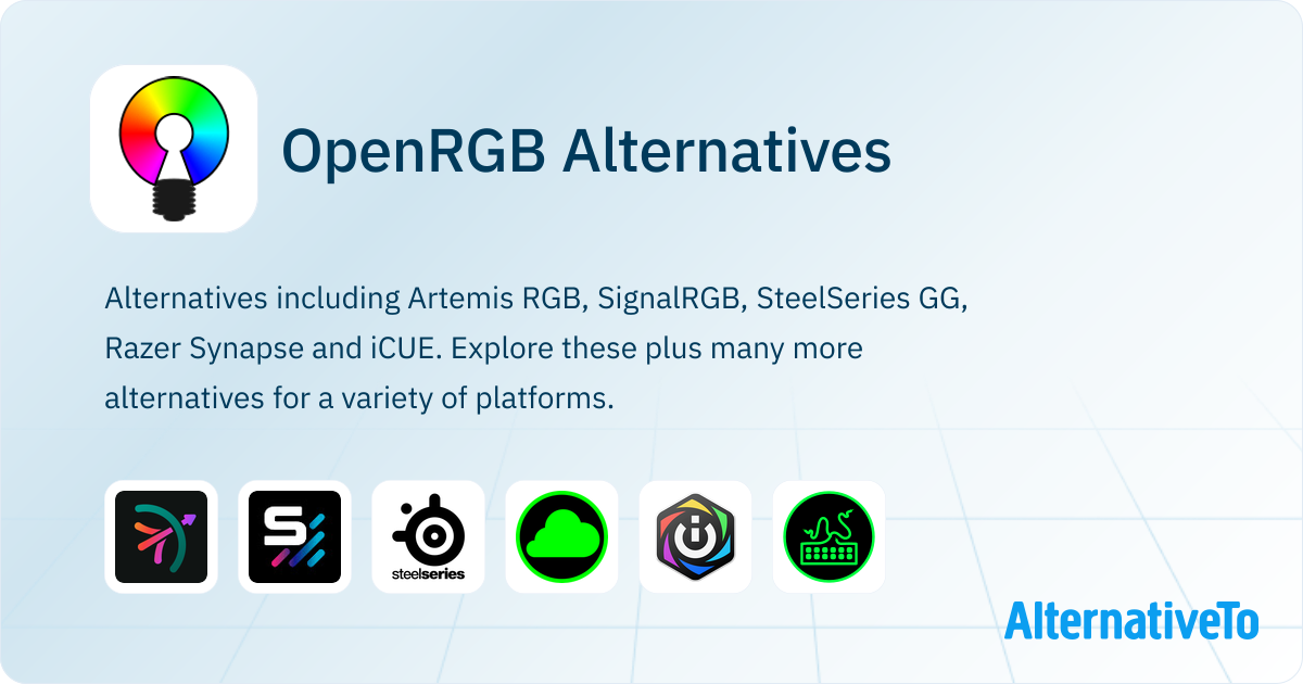 OpenRGB Alternatives - Explore Similar Software | AlternativeTo