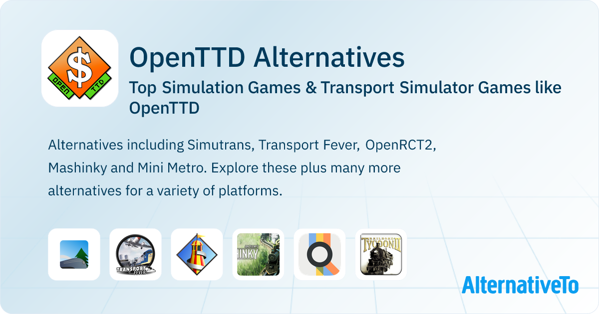 Great OpenTTD Alternatives: Top Simulation Games in 2026 | AlternativeTo