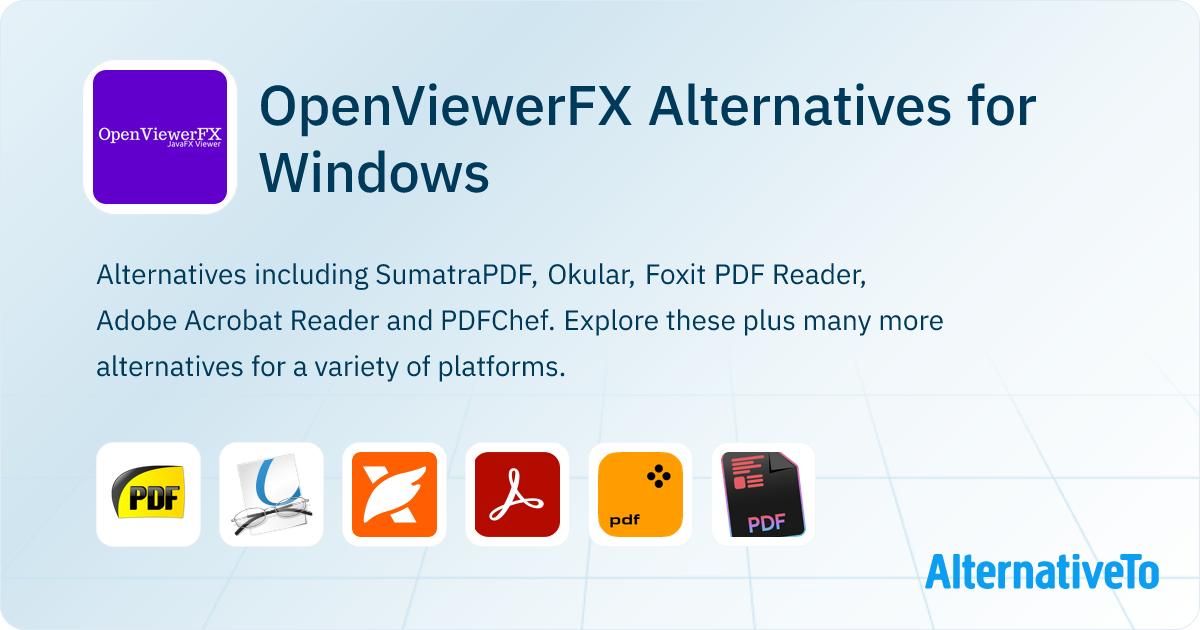 OpenViewerFX Alternatives for Windows: Top 10 PDF Readers & PDF Editors ...