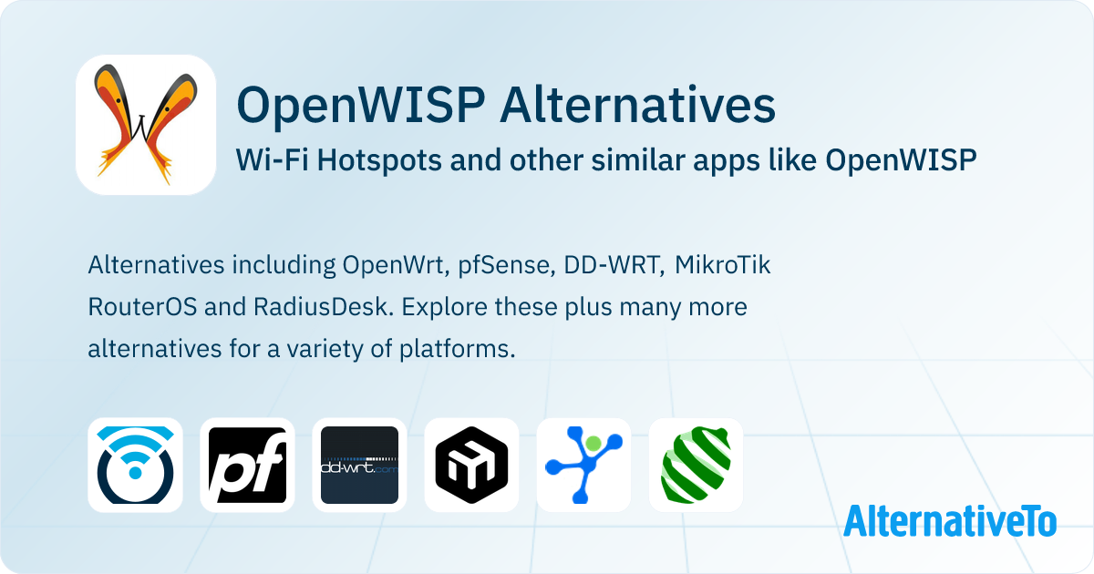 OpenWISP Alternatives: Top 16 Wi-Fi Hotspots & Similar Apps | AlternativeTo