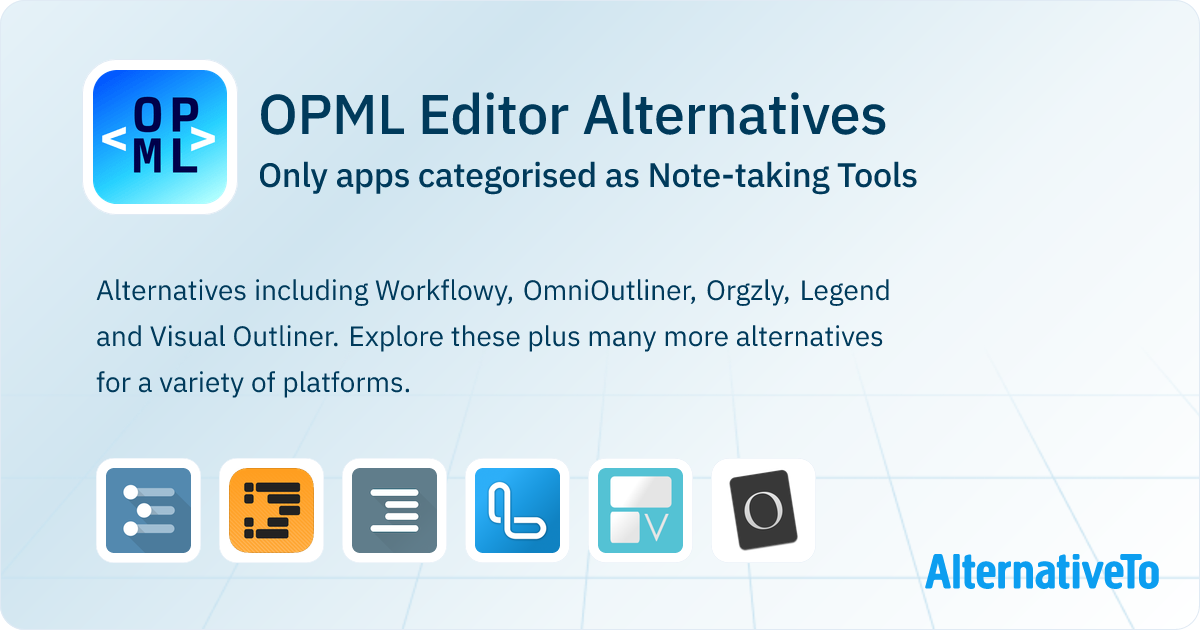 OPML Editor Alternatives: Top 9 Note-taking Tools | AlternativeTo