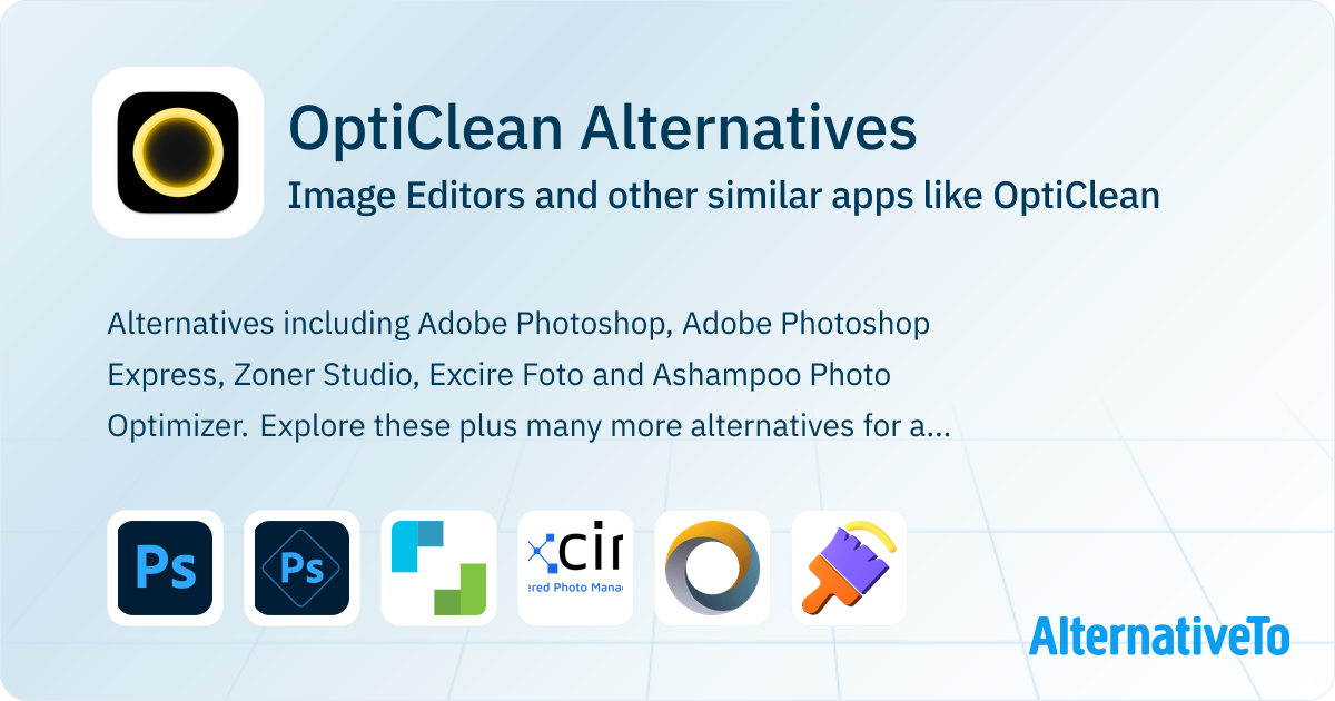 OptiClean Alternatives: Top 12 Image Editors & Similar Apps | AlternativeTo