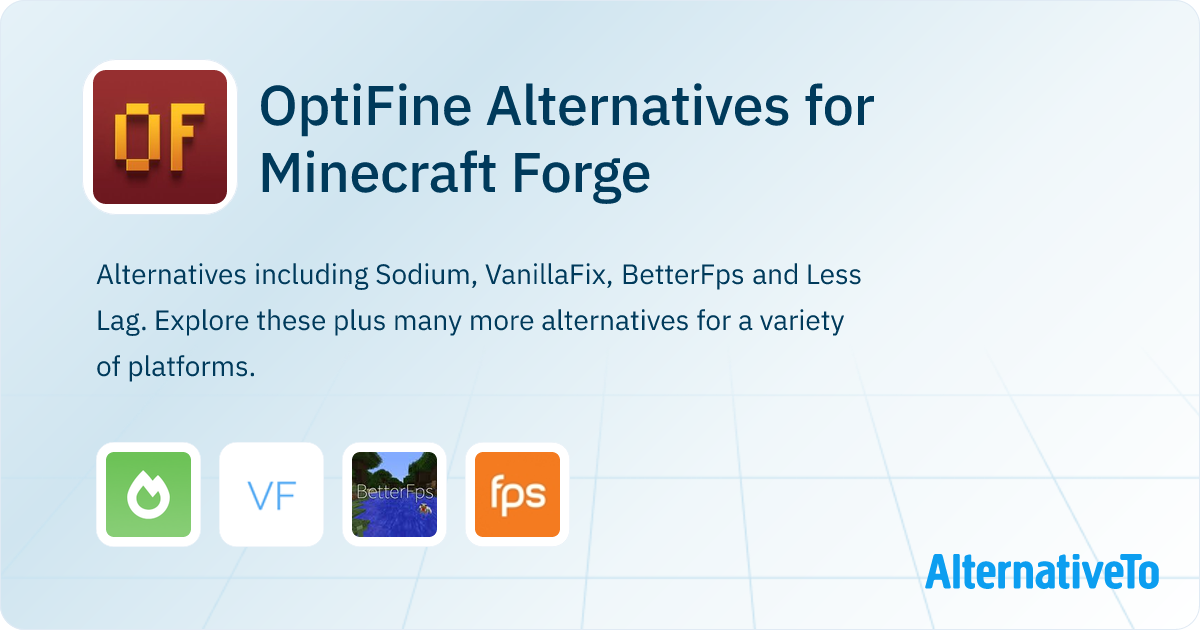 OptiFine Alternatives for Minecraft Forge | AlternativeTo