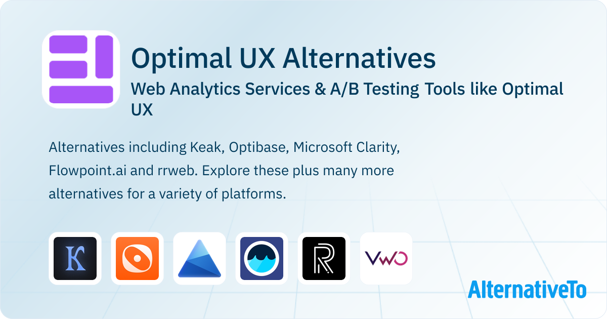 Optimal UX Alternatives: Top 12 Web Analytics Services | AlternativeTo