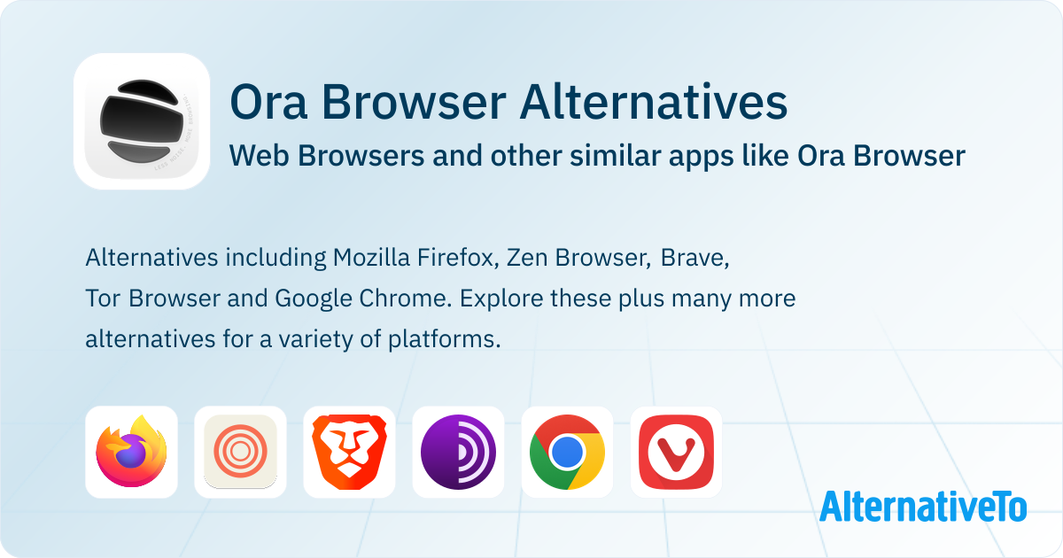 Ora Browser Alternatives: Top 12 Web Browsers & Similar Apps ...