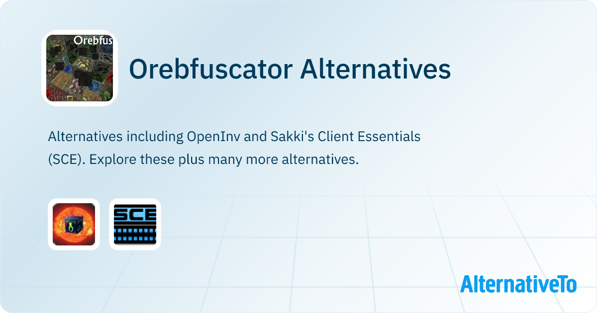 Orebfuscator Alternatives - Explore Similar Apps & Services | AlternativeTo