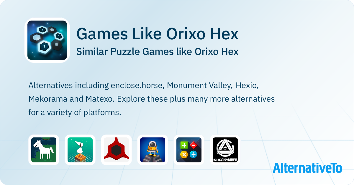 Games Like Orixo Hex: Similar Puzzle Games 2026 | AlternativeTo
