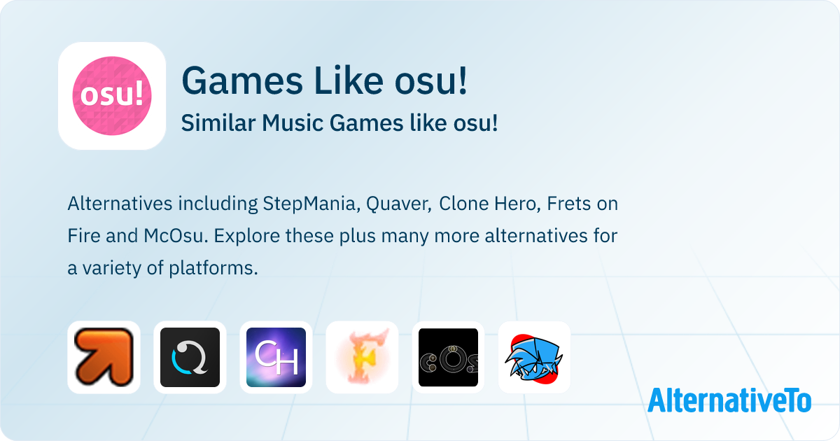 Games Like osu!: Similar Music Games 2025 | AlternativeTo