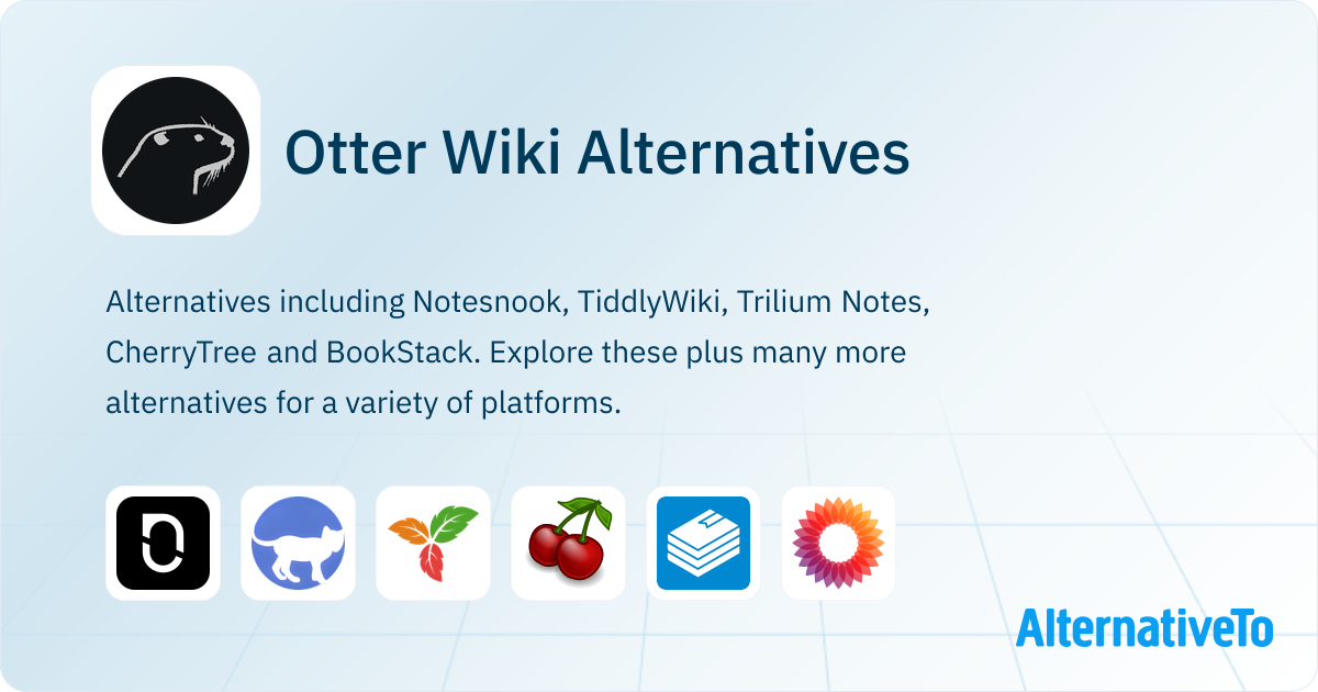Otter Wiki Alternatives - Explore Similar Apps & Services | AlternativeTo
