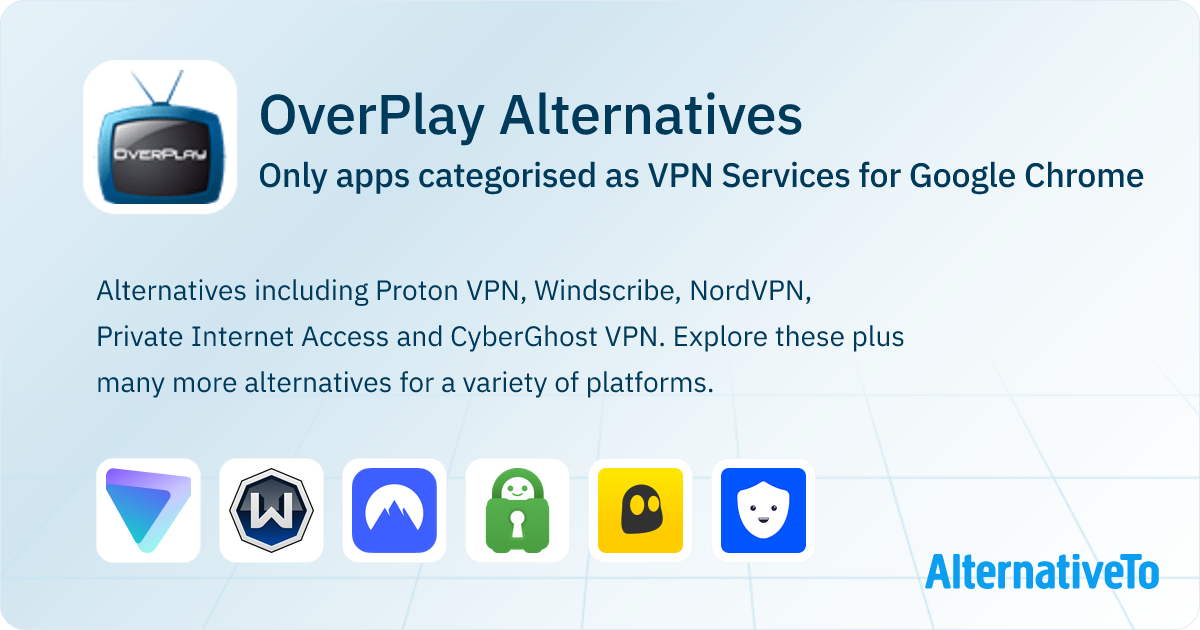 OverPlay Alternatives for Google Chrome: Top 17 VPN Services ...