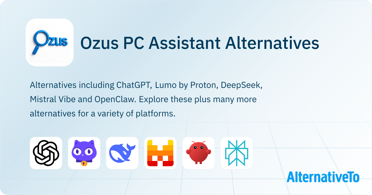 Ozus PC Assistant Alternatives - Explore Similar Software | AlternativeTo