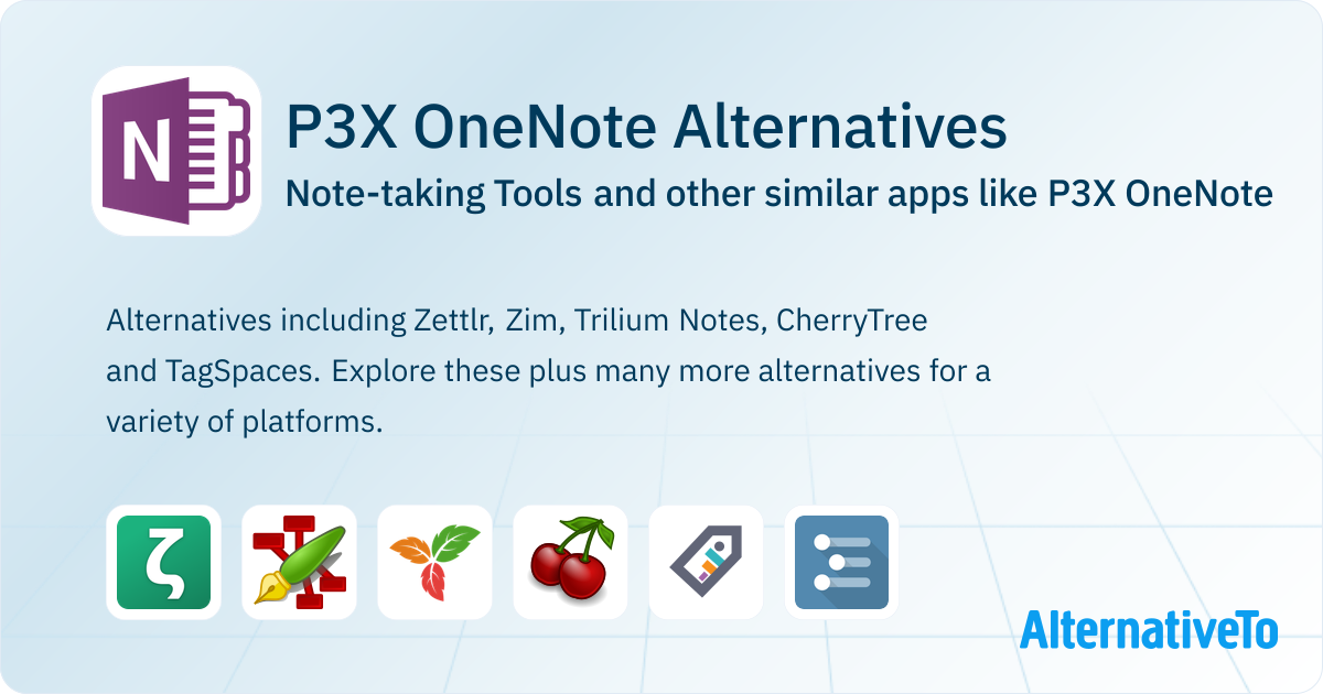 P3X OneNote Alternatives: Top 12 Note-taking Tools & Similar Apps ...