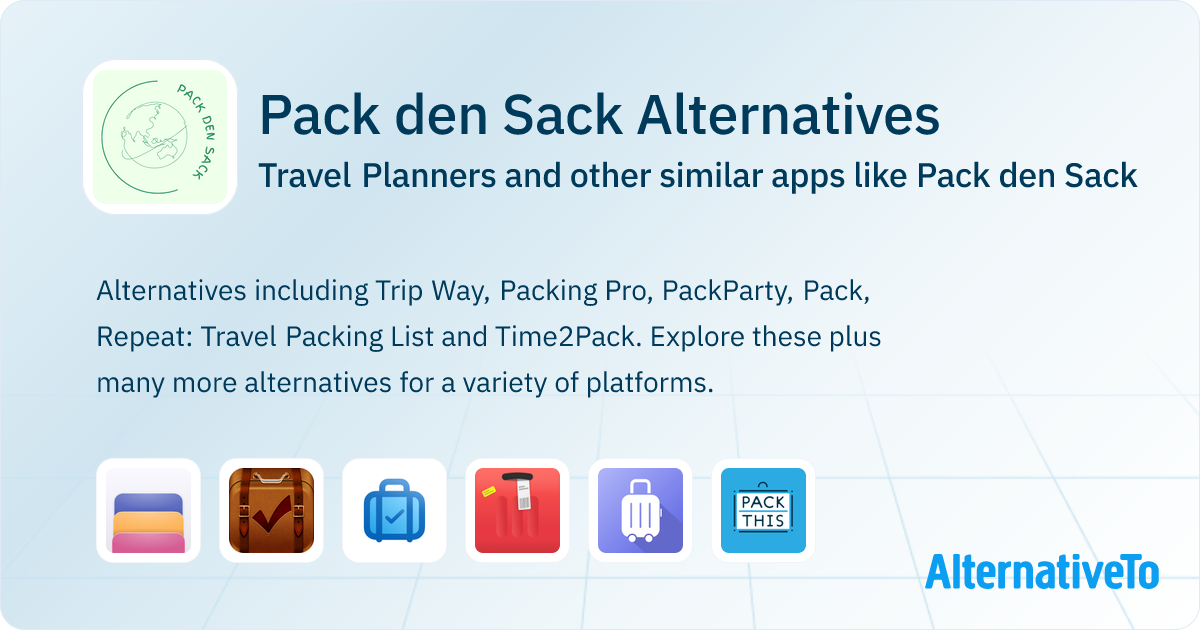 Pack den Sack Alternatives: Top 16 Travel Planners & Similar Websites ...