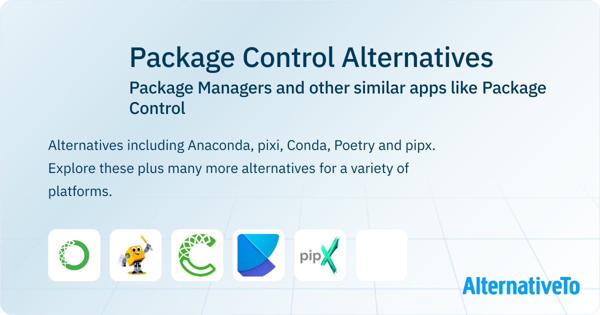 Package Control Alternatives: Top 9 Package Managers & Similar Apps ...