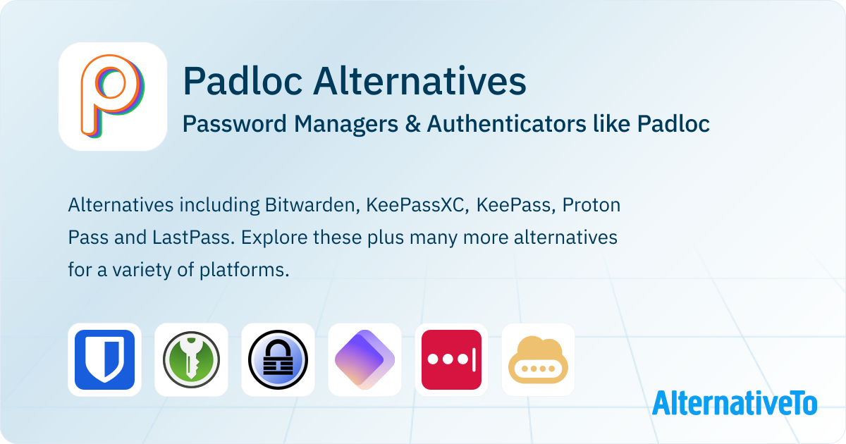 Padloc Alternatives: Top 12 Password Managers & Authenticators ...