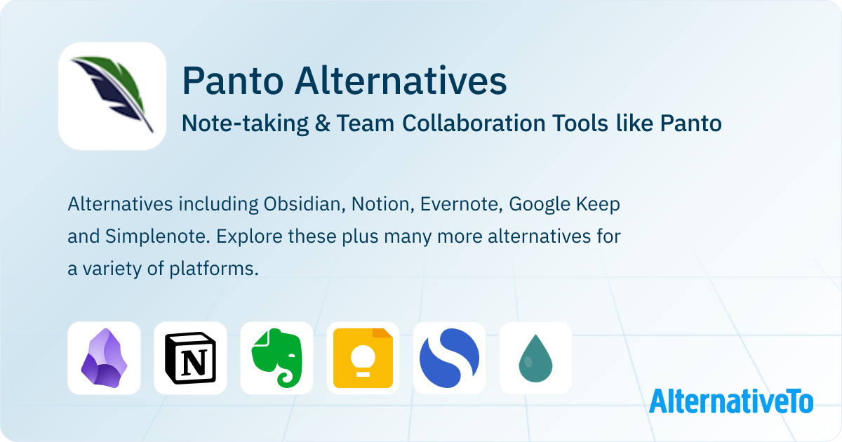 Panto Alternatives: Top 10 Note-taking Tools | AlternativeTo