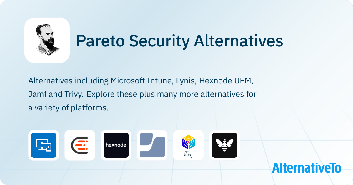 Pareto Security Alternatives - Explore Similar Software | AlternativeTo