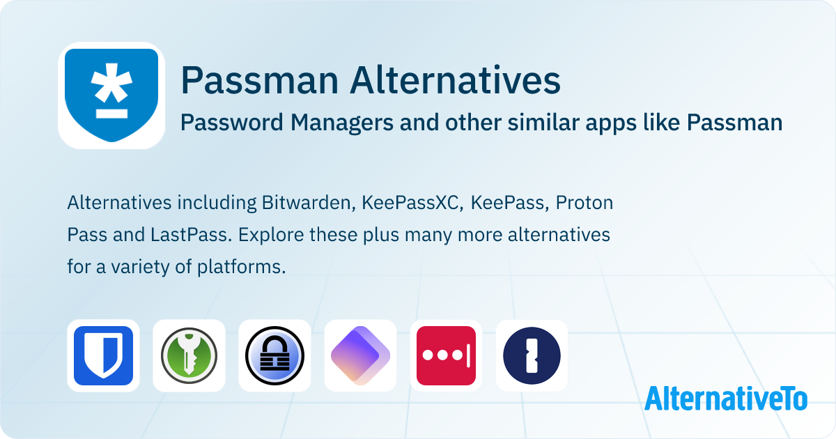 Passman Alternatives: Top 12 Password Managers & Similar Apps ...