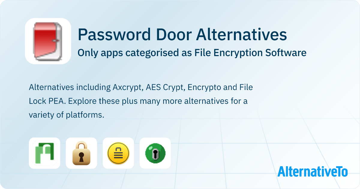 Password Door Alternatives: Top 4 File Encryption Software | AlternativeTo