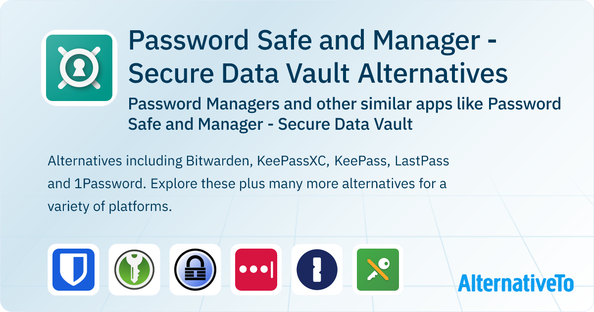 Password Safe and Manager - Secure Data Vault Alternatives: Top 12 ...