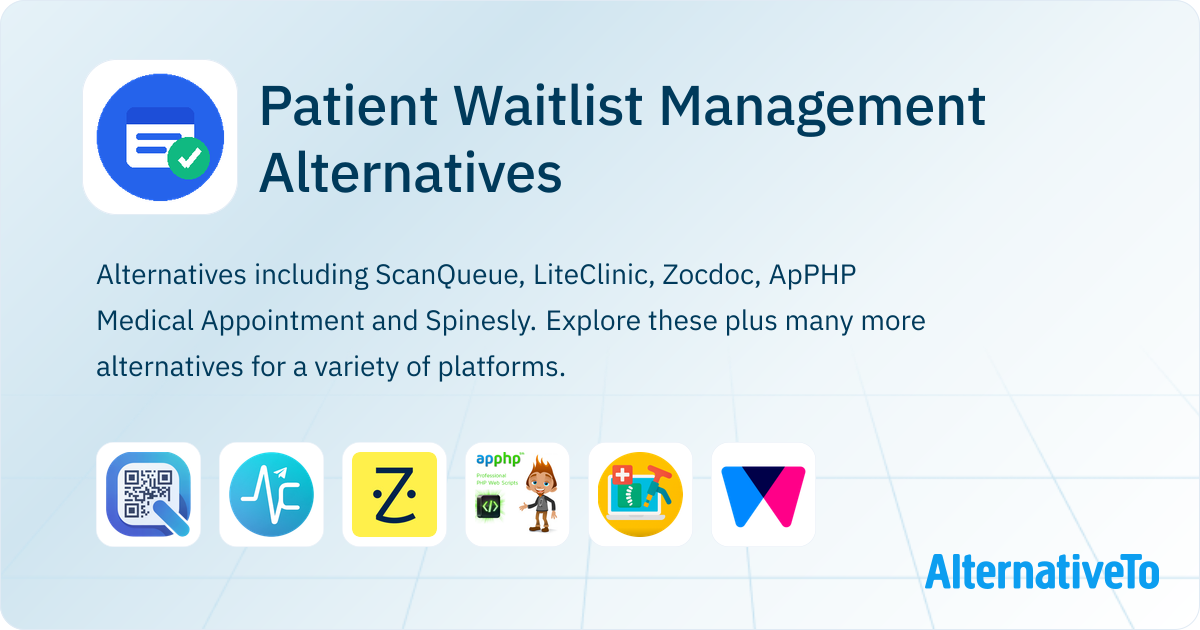 Patient Waitlist Management Alternatives - Explore Similar Sites & Apps ...