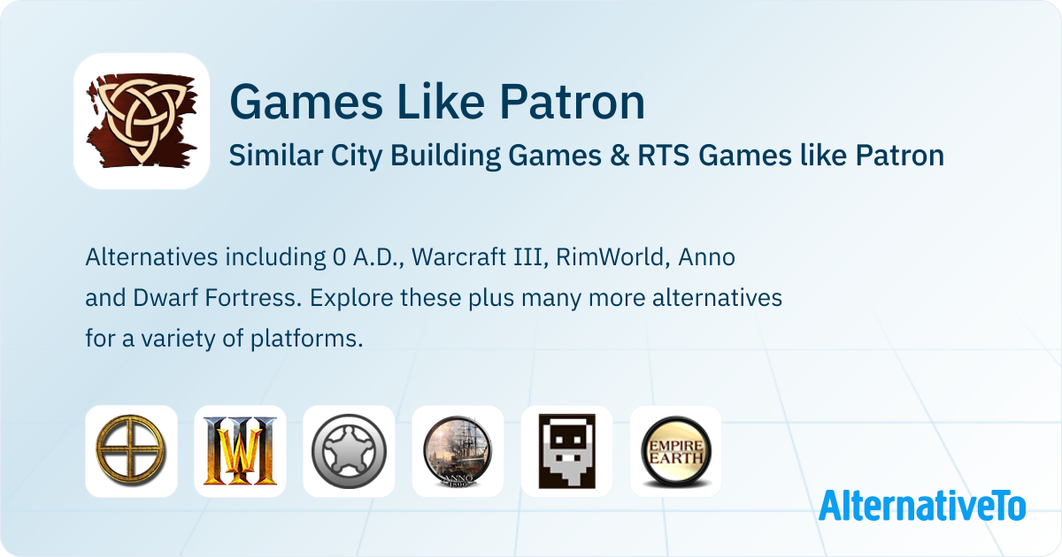Games Like Patron: Similar City Building Games & RTS Games | AlternativeTo