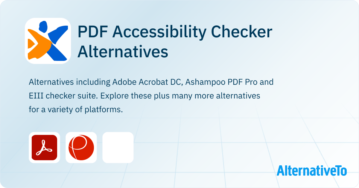 PDF Accessibility Checker Alternatives - Explore Similar Software ...