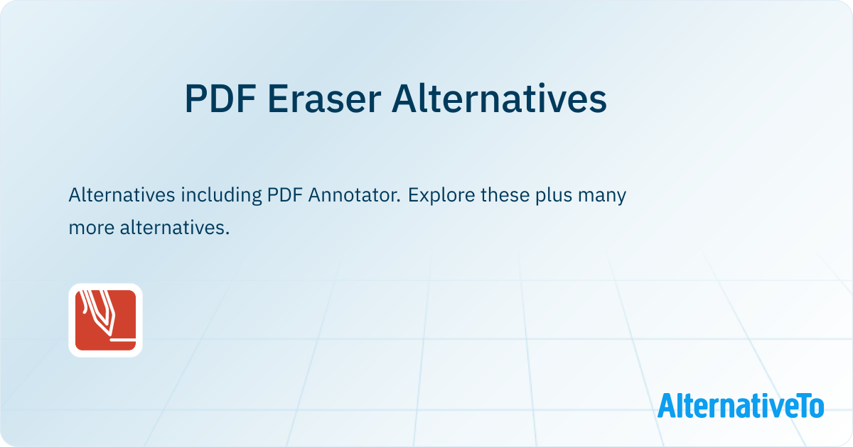 PDF Eraser Alternatives - Explore Similar Software | AlternativeTo