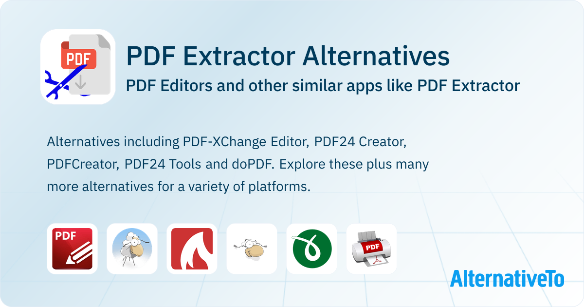 PDF Extractor Alternatives: Top 12 PDF Editors & Similar Apps ...