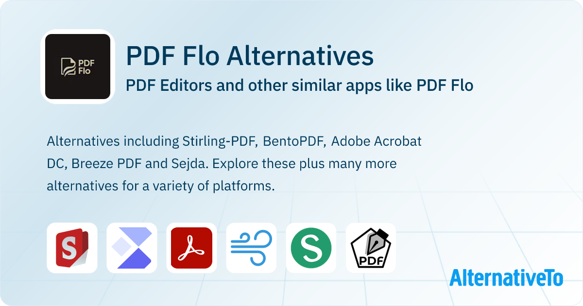 PDF Flo Alternatives: Top 12 PDF Editors & Similar Apps | AlternativeTo