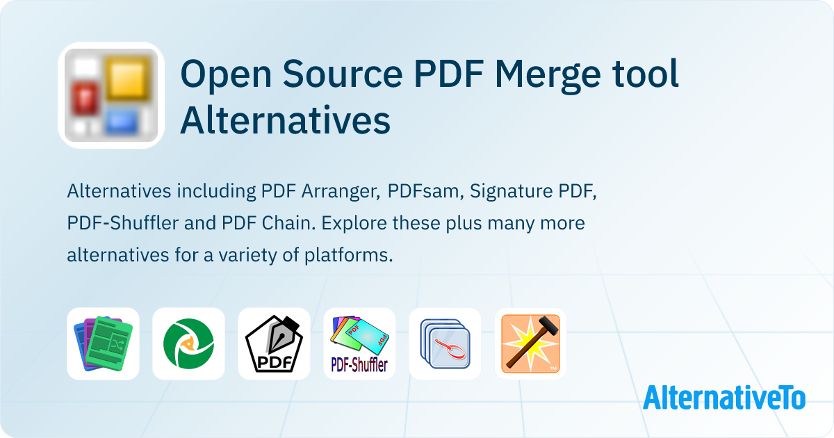 Open Source Pdf Merge Tool Alternatives Alternativeto