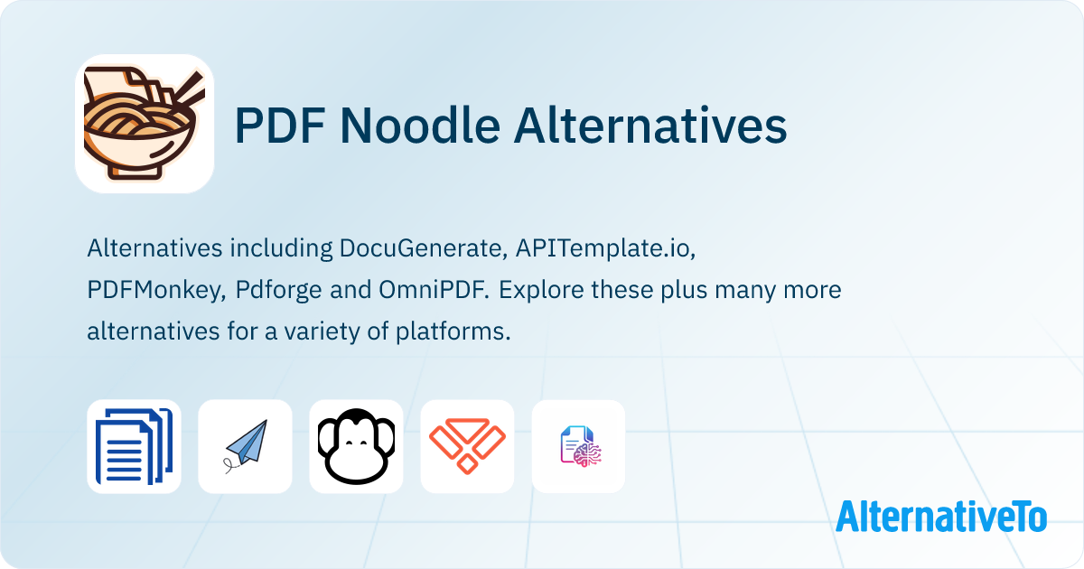 PDF Noodle Alternatives - Explore Similar Sites & Apps | AlternativeTo