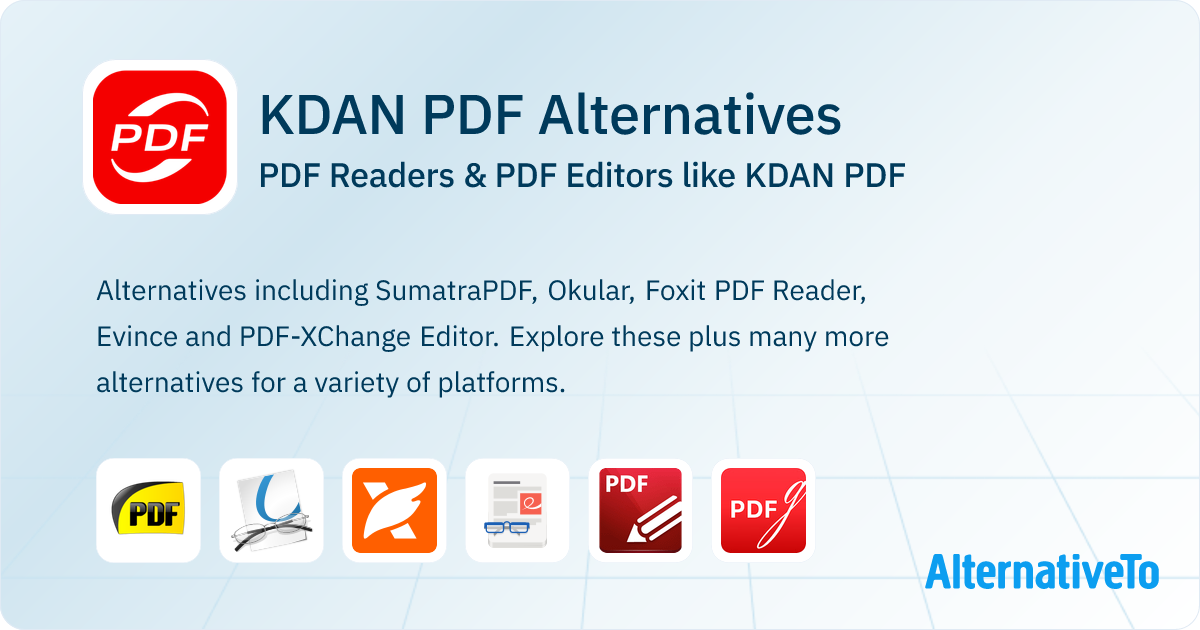 KDAN PDF Alternatives: Top 12 PDF Readers & PDF Editors | AlternativeTo