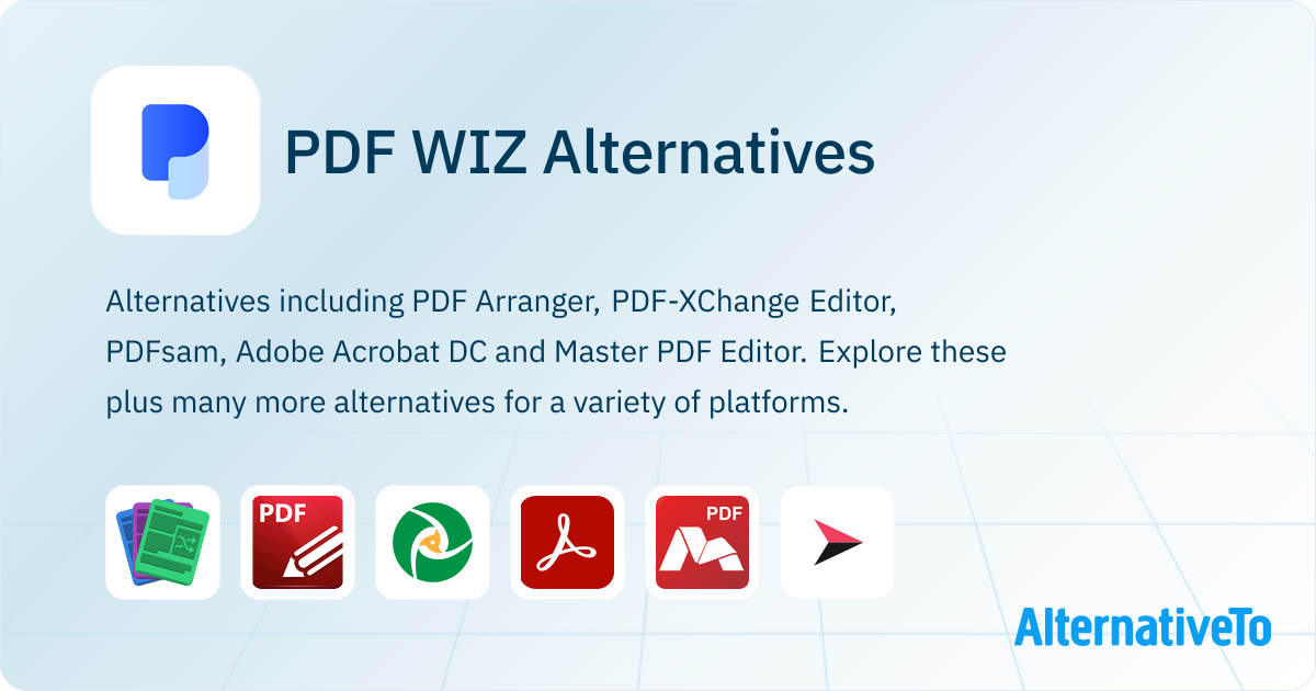 PDF WIZ Alternatives - Explore Similar Software | AlternativeTo