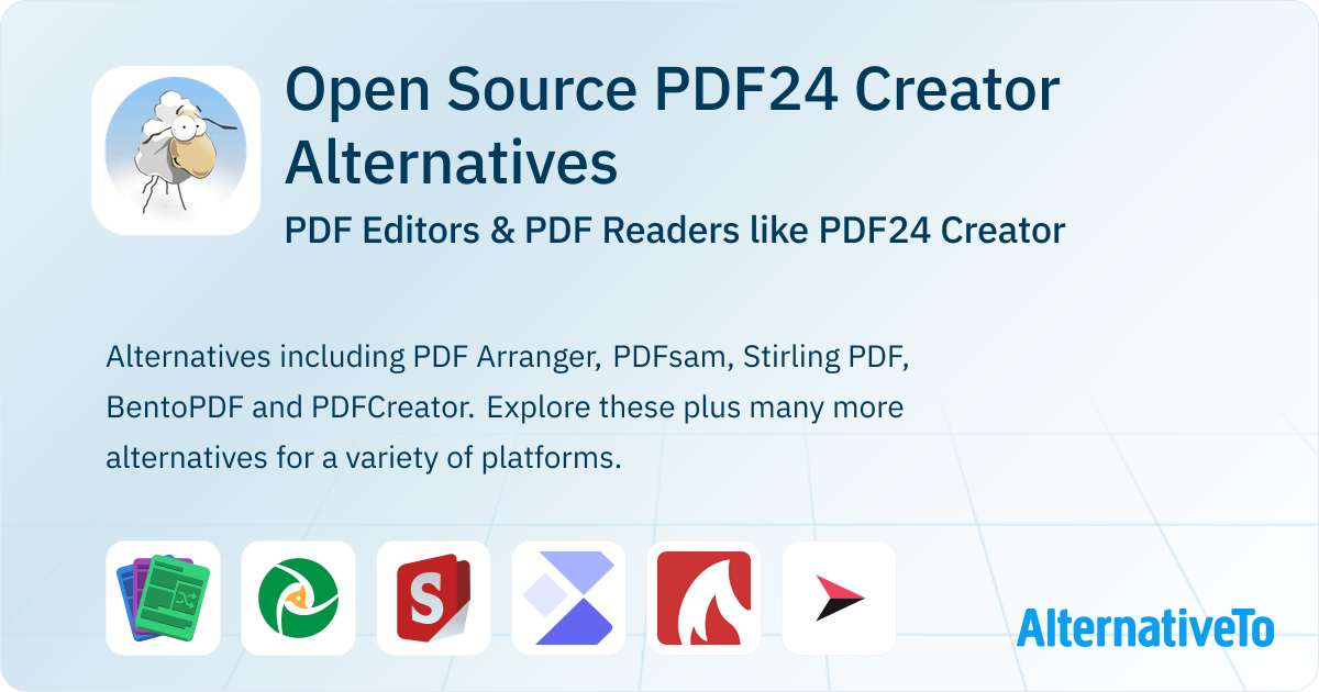 Open Source PDF24 Creator Alternatives: Top 12 PDF Editors & PDF ...