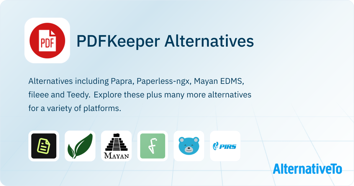 PDFKeeper Alternatives - Explore Similar Software | AlternativeTo