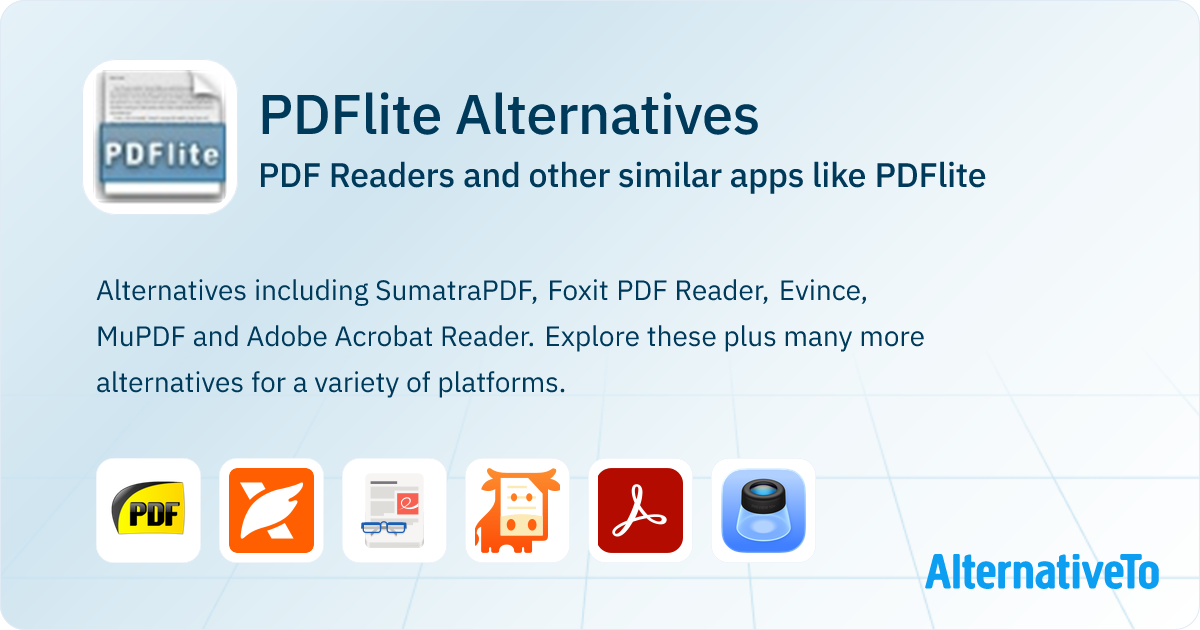 PDFlite Alternatives: Top 22 PDF Readers & Similar Apps | AlternativeTo