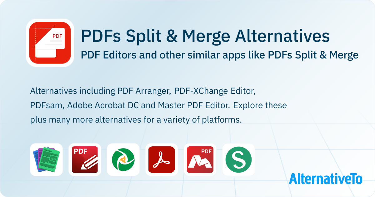 PDFs Split & Merge Alternatives: Top 12 PDF Editors & Similar Apps ...