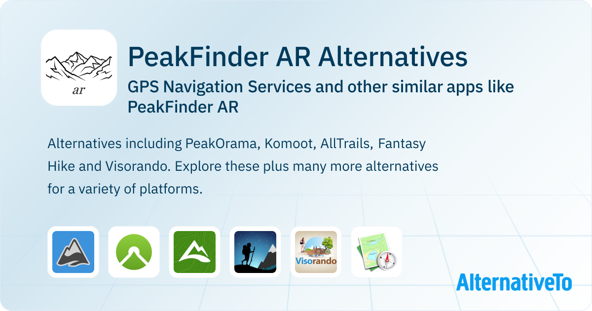 PeakFinder AR Alternatives: Top 15 GPS Navigation Services & Similar ...