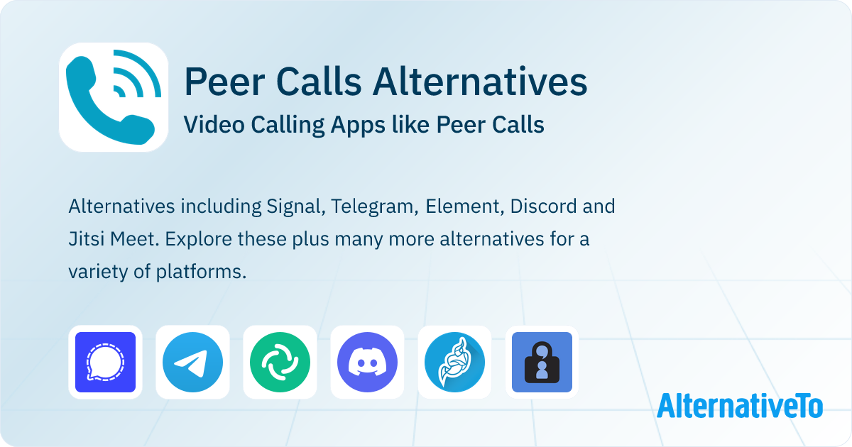 Peer Calls Alternatives: Top 12 Video Calling & Similar Apps ...