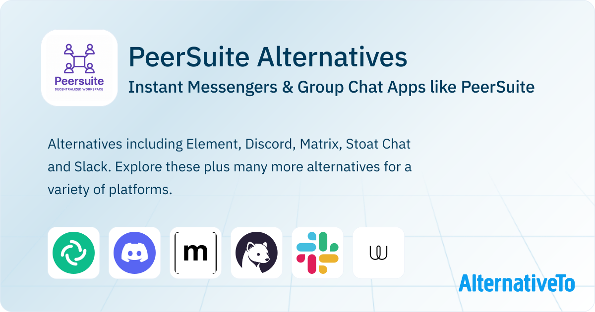 PeerSuite Alternatives: Top 12 Instant Messengers | AlternativeTo