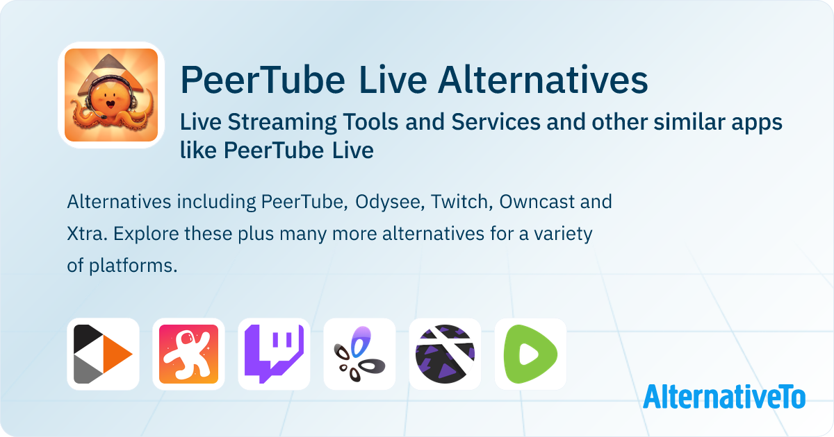 PeerTube Live Alternatives: Top 12 Live Streaming Tools and Services ...