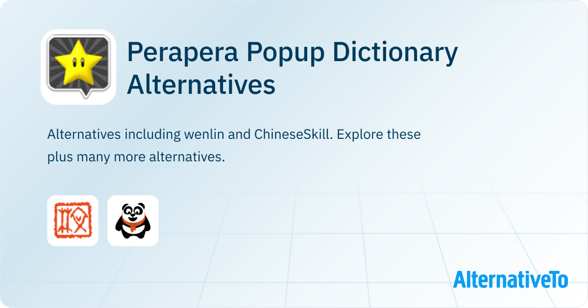 Perapera Popup Dictionary Alternatives - Explore Similar Apps ...