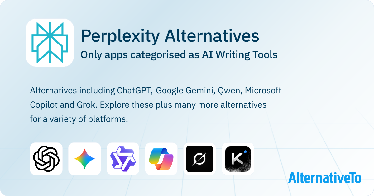 Perplexity Alternatives: Top 12 AI Writing Tools | AlternativeTo